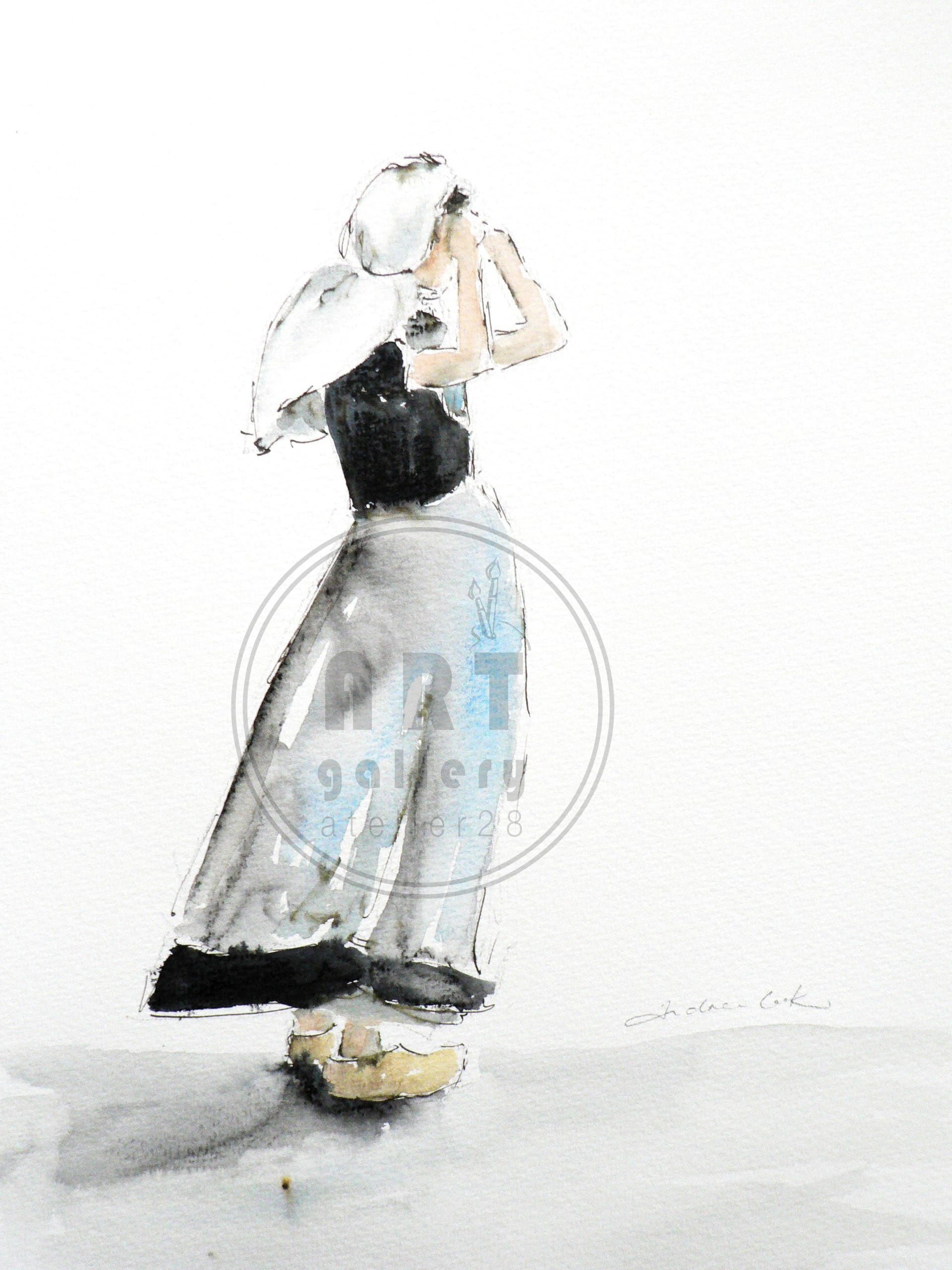 Dutch Girl Drawing