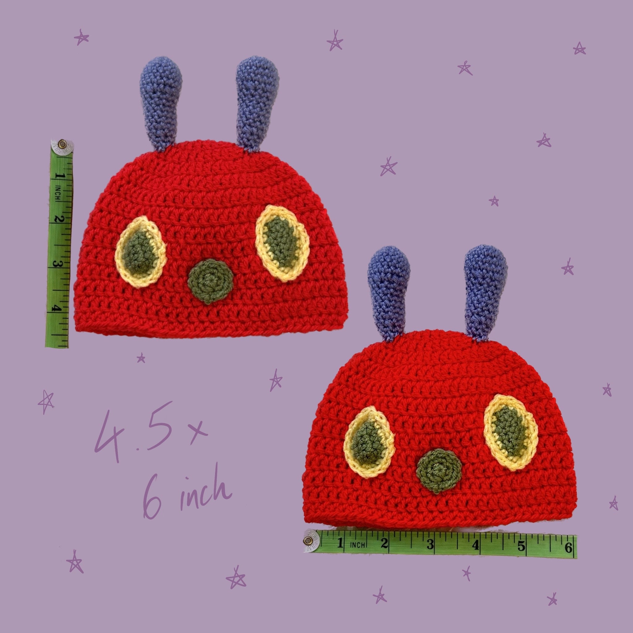 The Very Hungry Caterpillar Baby Hat - Etsy UK
