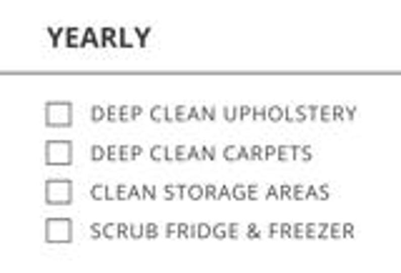 Cleaning Checklist - Etsy