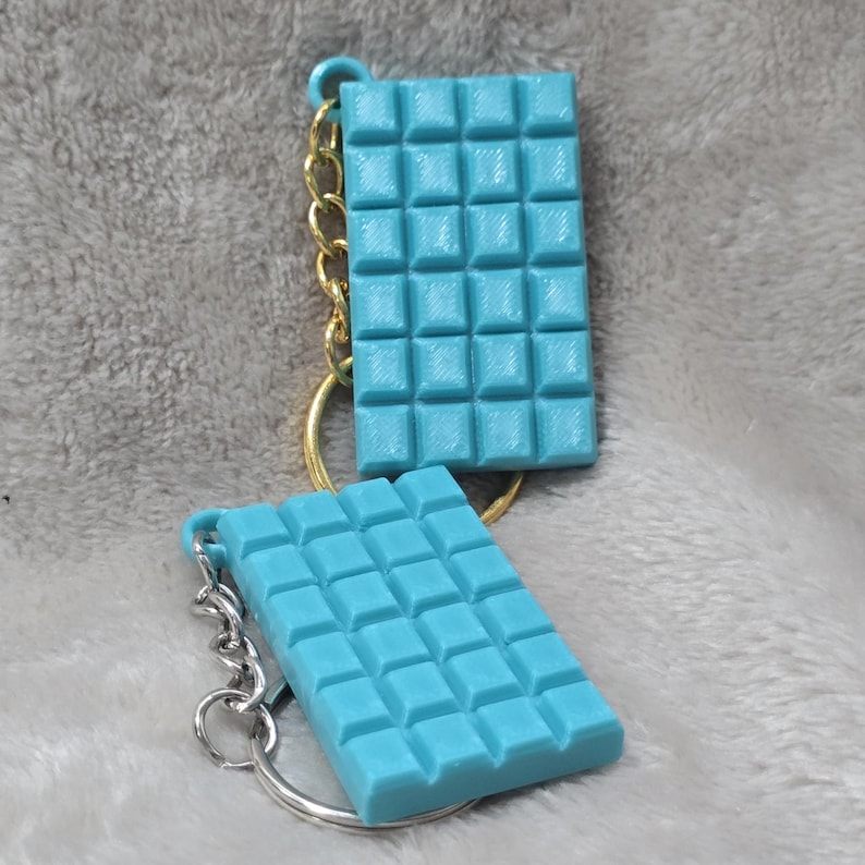 Mini Chocolate Keychain I 3D Printed Sweet Pendant I Colorful Candy Bag ...