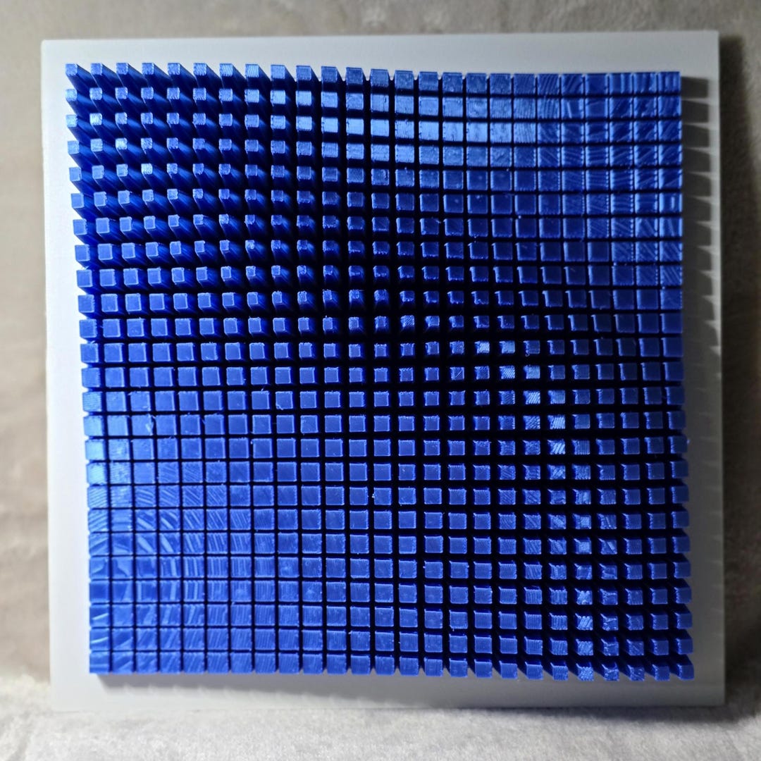 Diagonal Wave I Parametric Form I 3D Wall Art I Design Decor I 3D ...