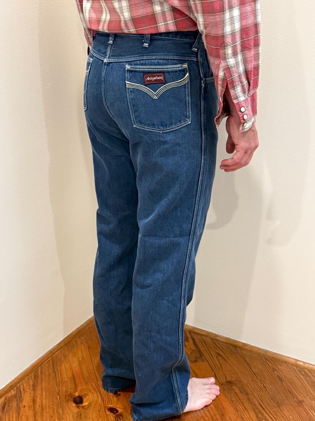 Vintage 80s Sedgefield Jeans 36x36: USA Made Cotton Denim - Etsy