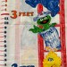 Vintage Fabric Muppet Growth Chart Offficial Licensed Nursery Decor ...