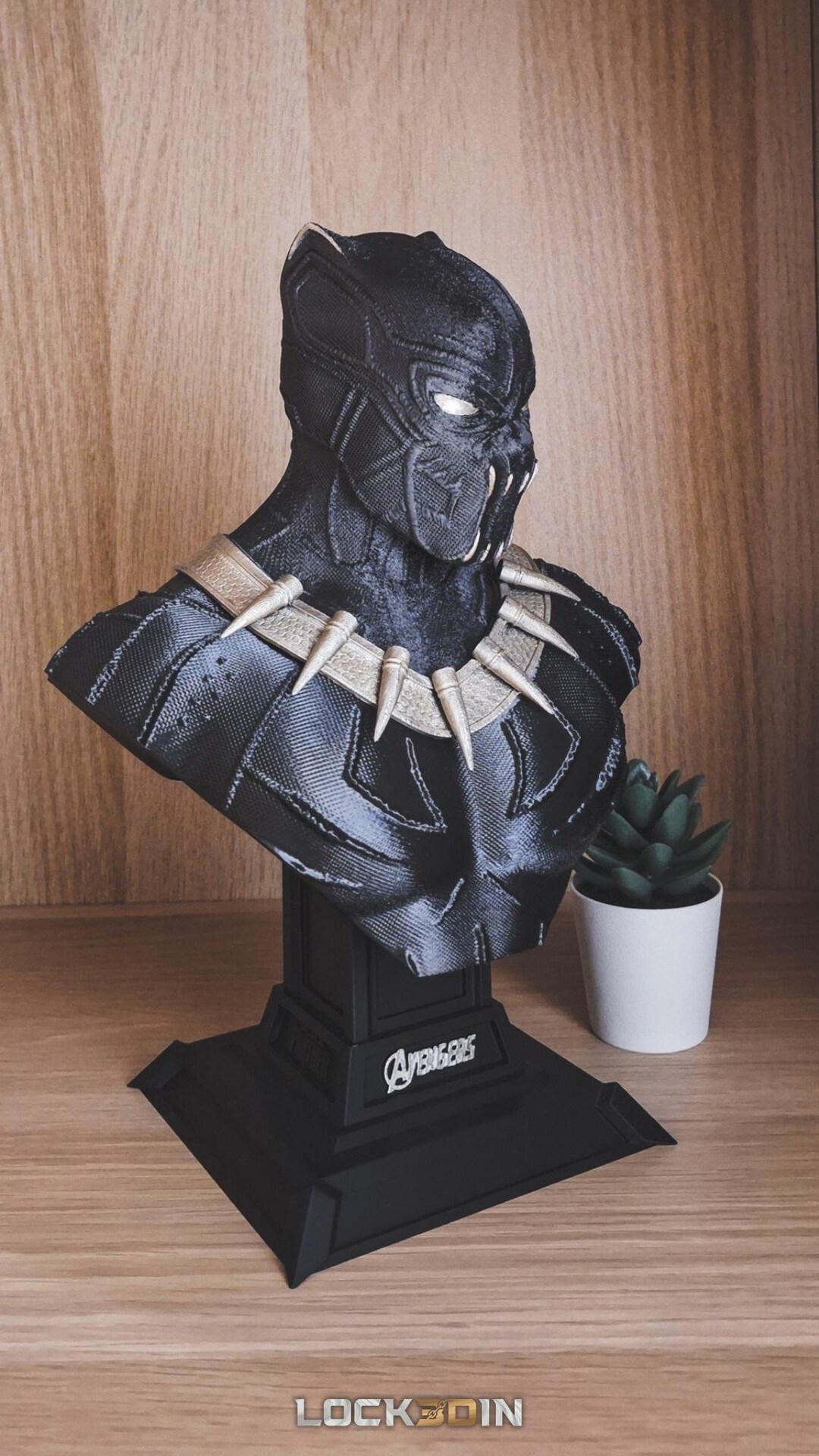 Killmonger Black Panther Life-size Bust Statue 3d Printed Black Panther ...