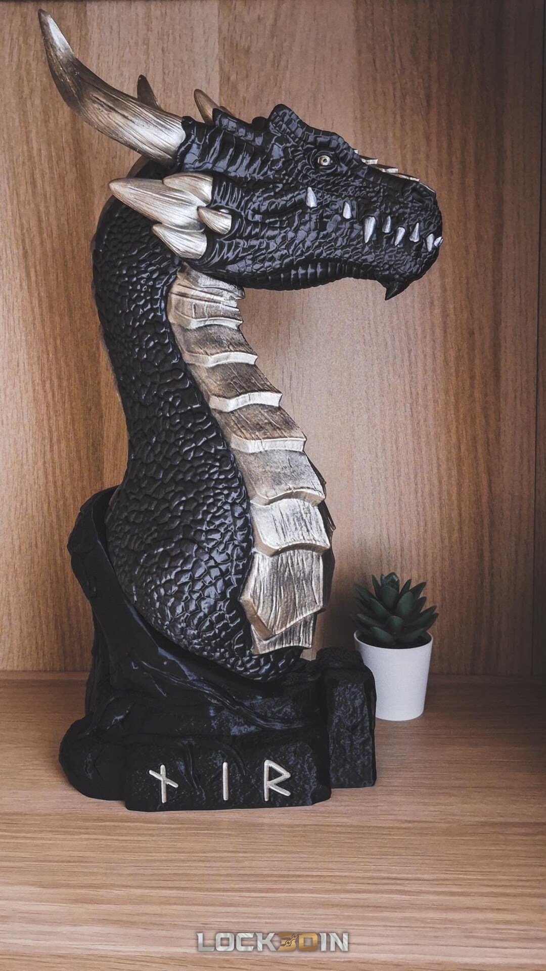 Dragon Life-size Bust Statue 3d Printed House of Dragons Inspired ...