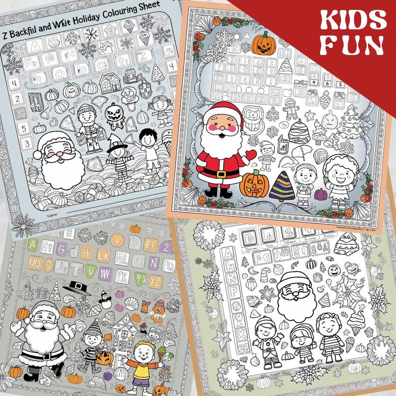 Printable Christmas Coloring Sheets | Holiday Fun for Kids & Adults ...
