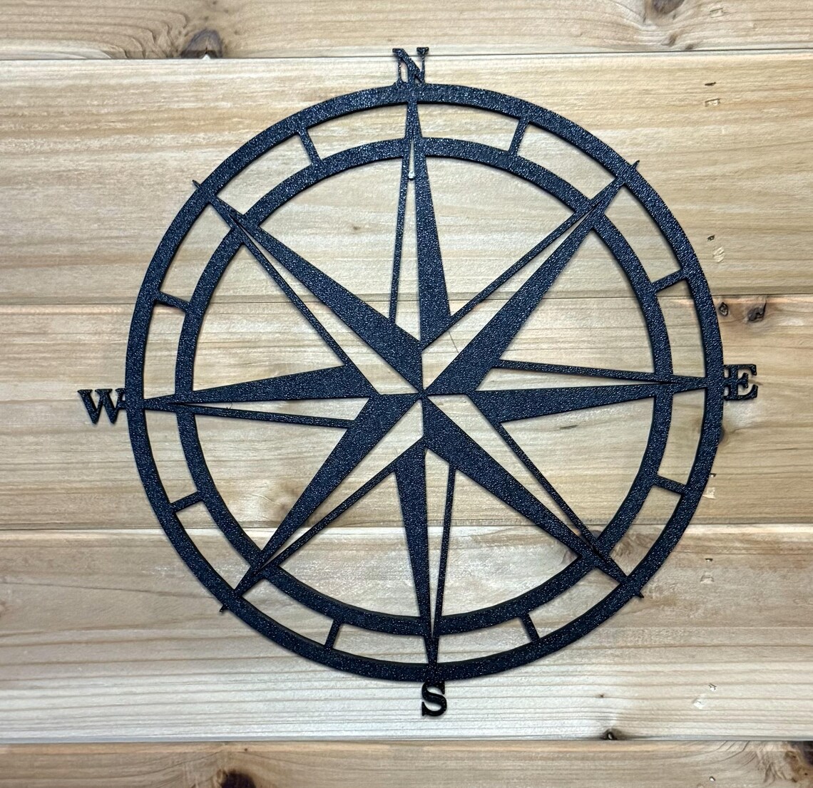 3D Printed Nautical Compass Sign - Custom Maritime Decor - Coastal Home ...