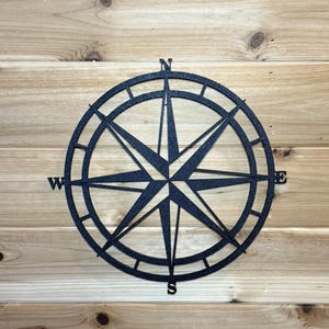 3D Printed Nautical Compass Sign - Custom Maritime Decor - Coastal Home ...