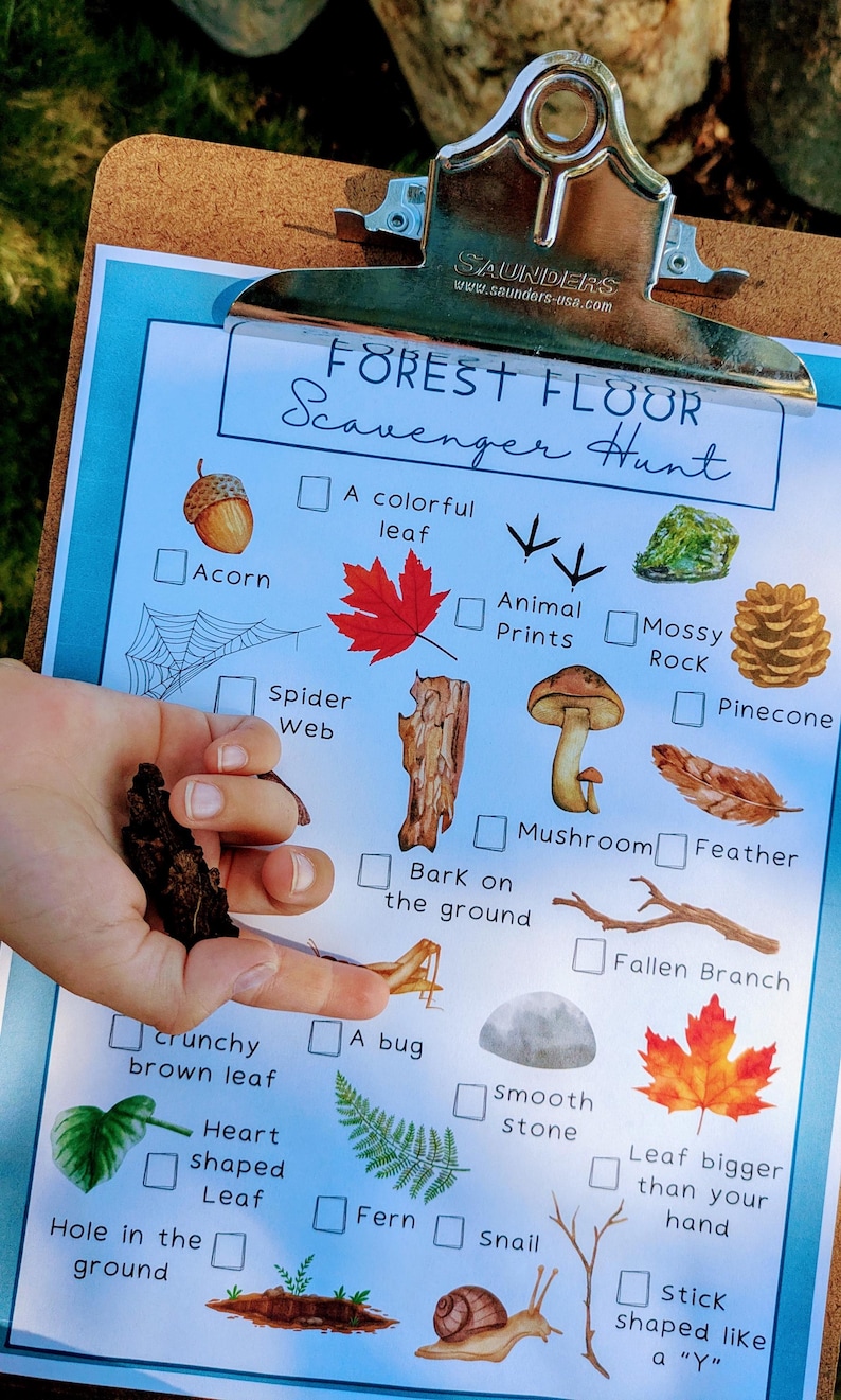 Nature Walk Scavanger Hunt Printable for Kids and Family Screen Free ...