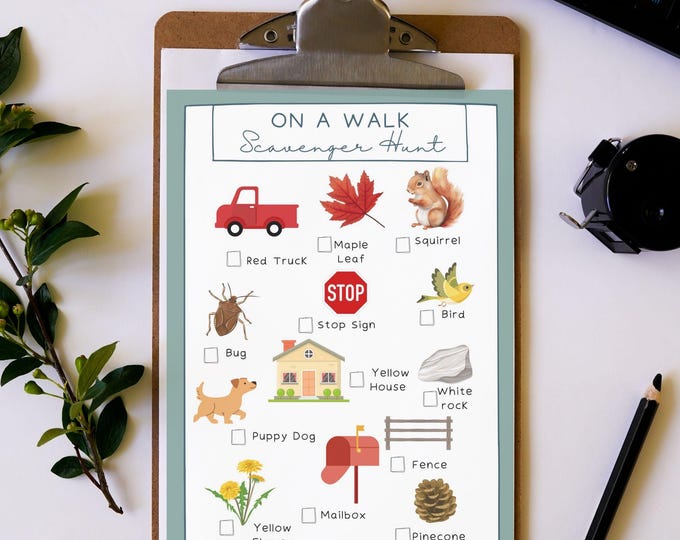 Nature Sound Walk Scavenger Hunt | Listening Printable | Mindfulness ...