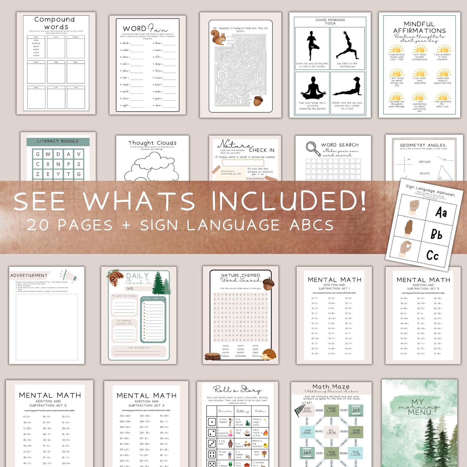 Homeschool Morning Menu for Big Kids| Morning Basket Activity, Daily ...