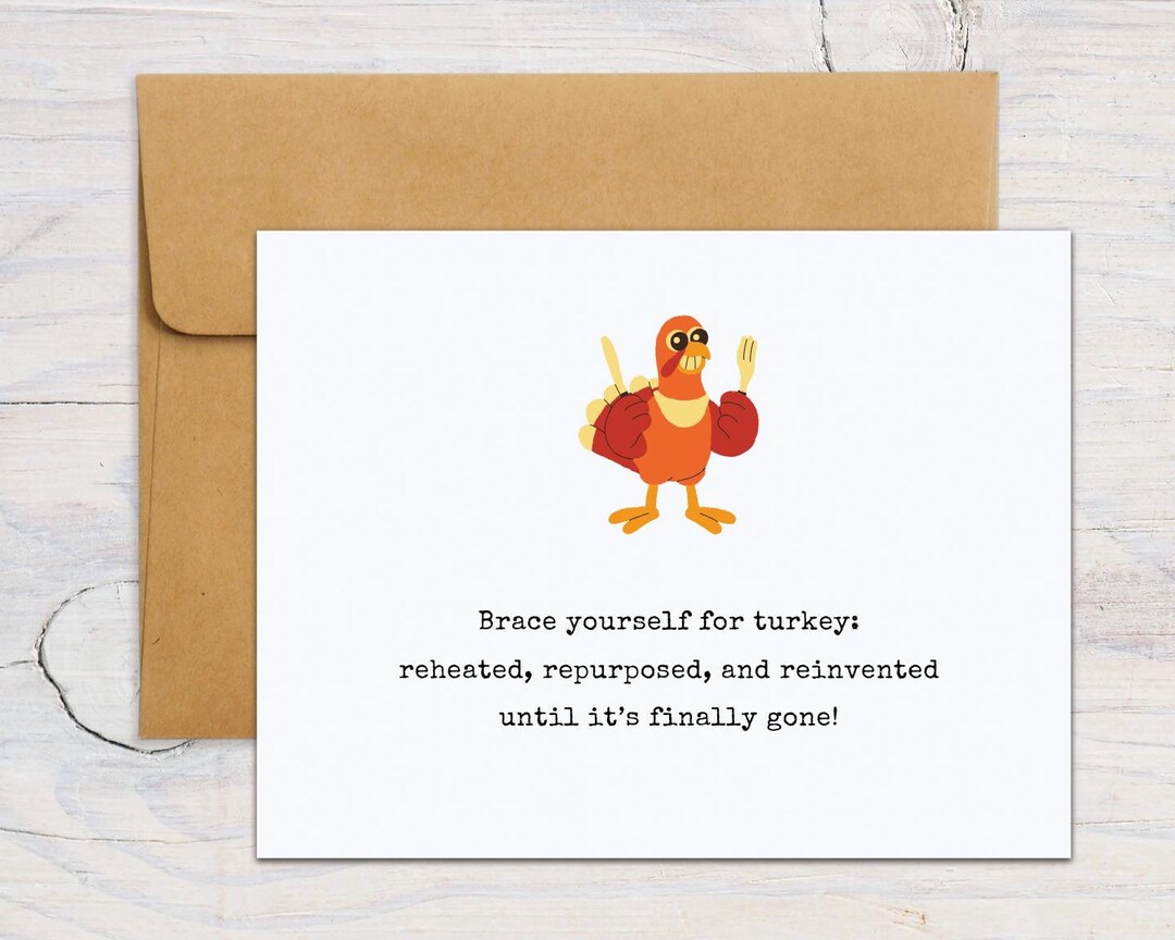 Funny Thanksgiving Cards Hilarious & Sarcastic Thanksgiving Cards for ...