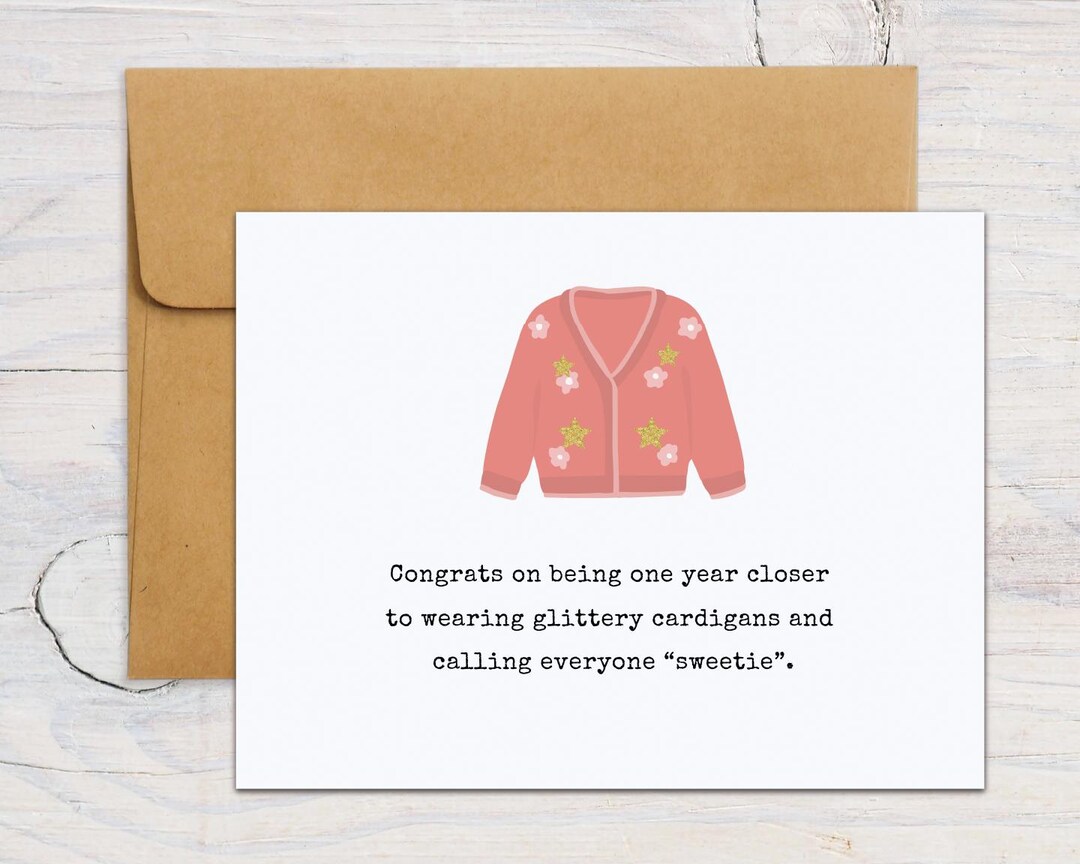 Funny Birthday Card Hilarious Adult Birthday Card Unique Birthday Age ...