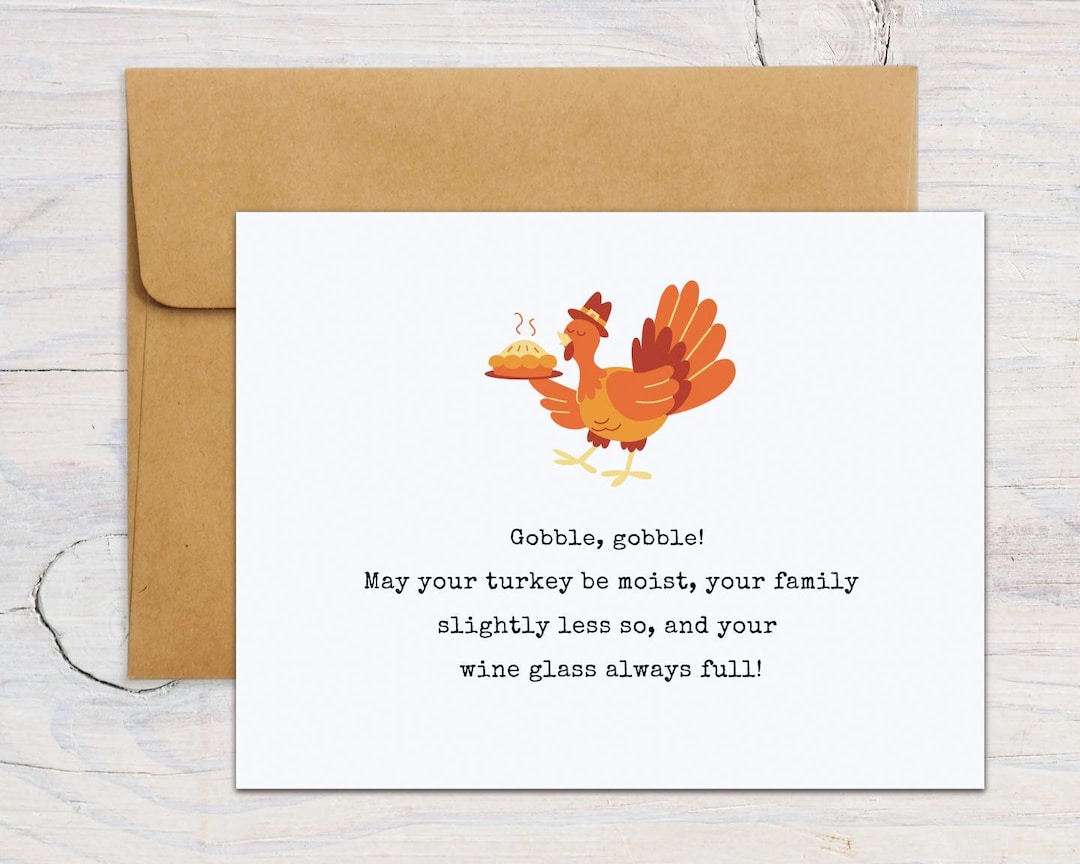 Funny Thanksgiving Cards Hilarious & Sarcastic Thanksgiving Cards for ...