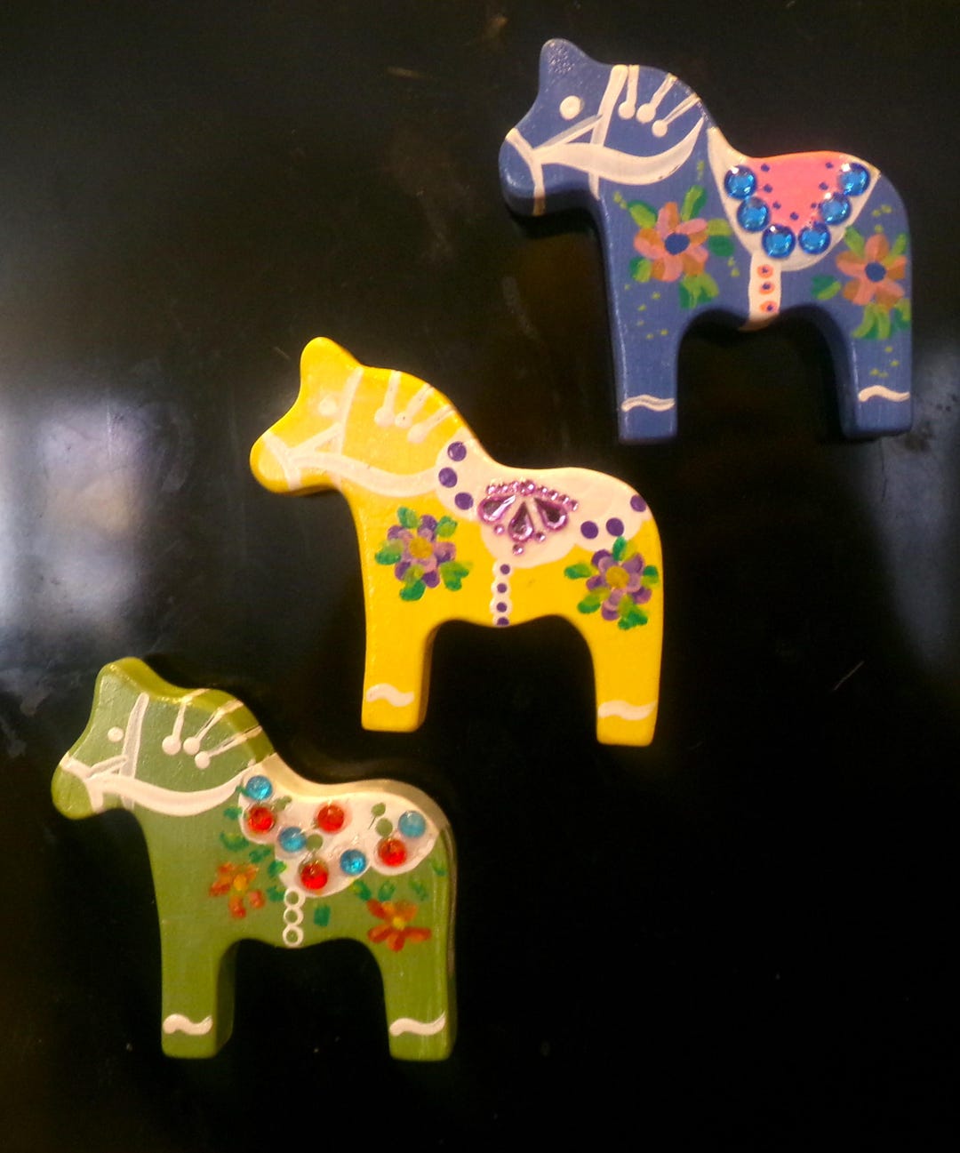 Mini Swedish Dala Horse Fridge Magnets - Etsy