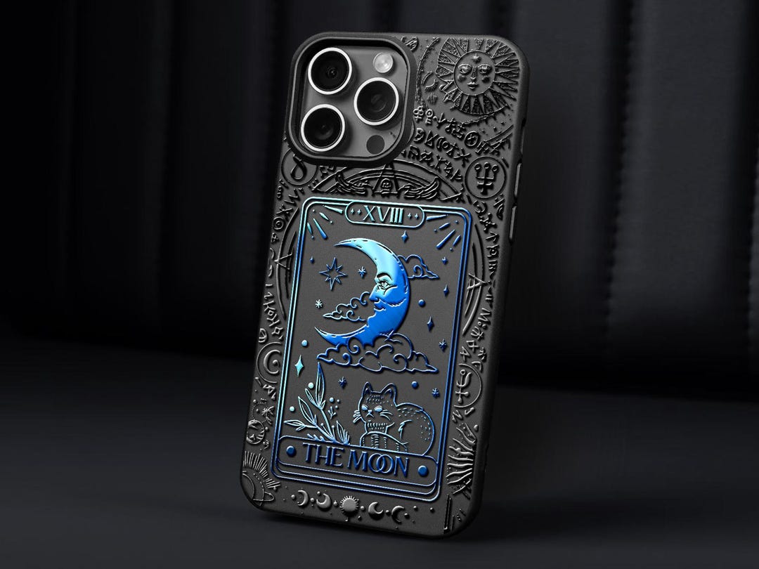 The Moon Tarot Card iPhone Case: Mystic Phone Cover - Etsy