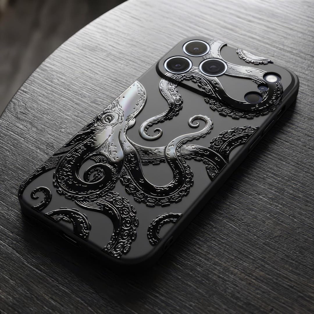Octopus Tentacles 3D Phone Case Kraken Sea Ocean Cover - Etsy