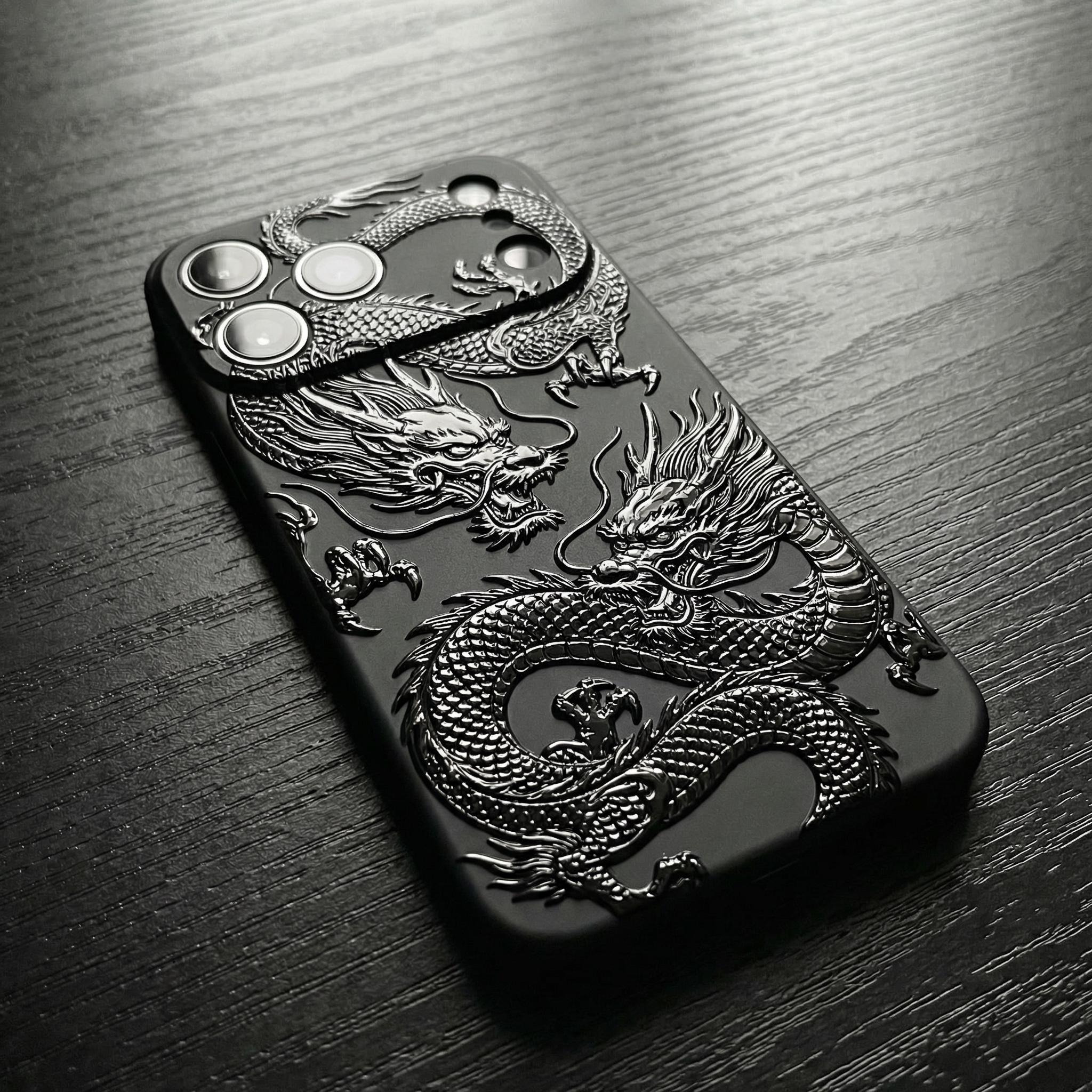 Dragon Phone Case | Dual Dragon Japanese iPhone Cover | Anime Gift - Etsy