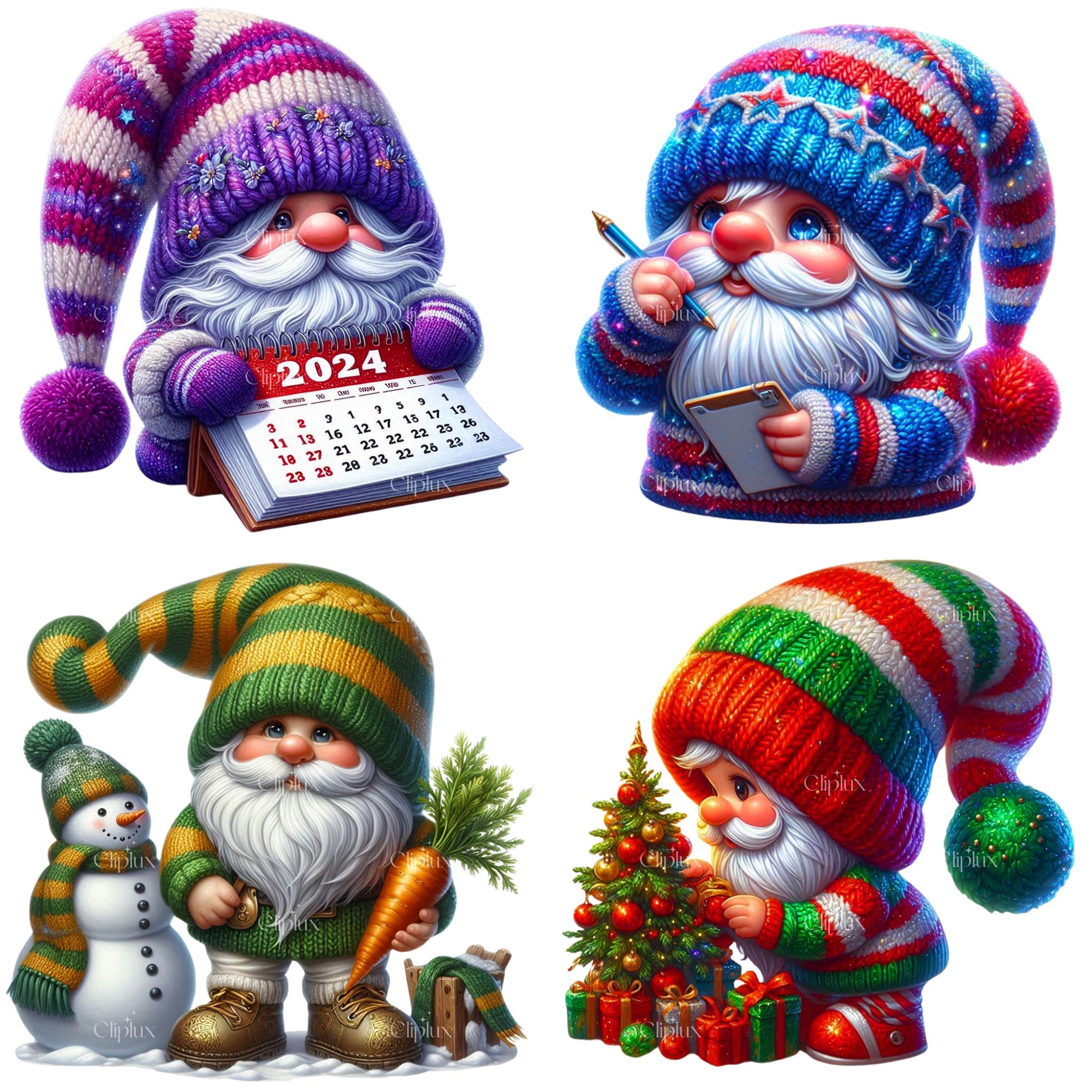 32 PNG Christmas Gnomes Collection (P2) Clipart , Festive Gnomes ...
