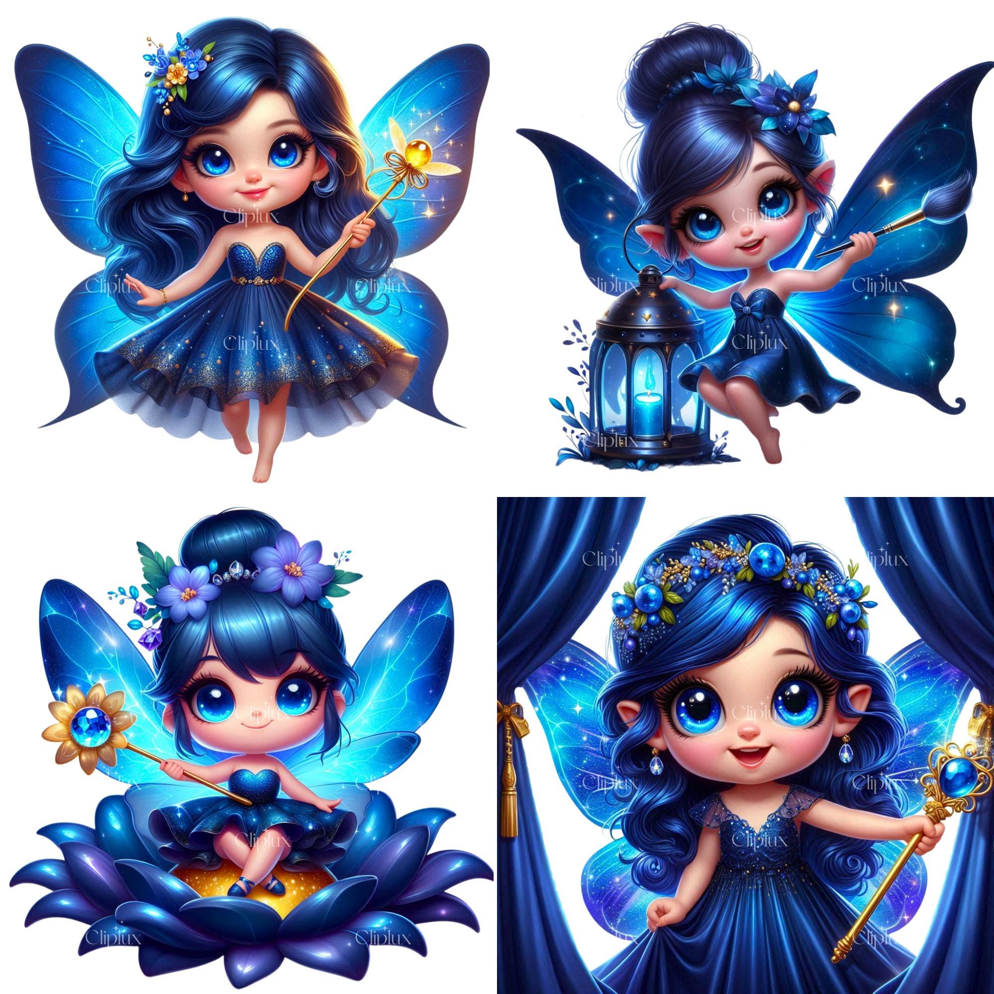 49 PNG Cute Blue Fairies Clipart , Garden Fairies, Magical Fairy, Fairy ...