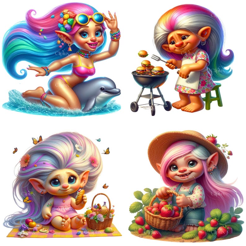 39 PNG Cute Summer Gnomes Clipart , Beach Gnomes, Spring Gnomes, Gnome ...