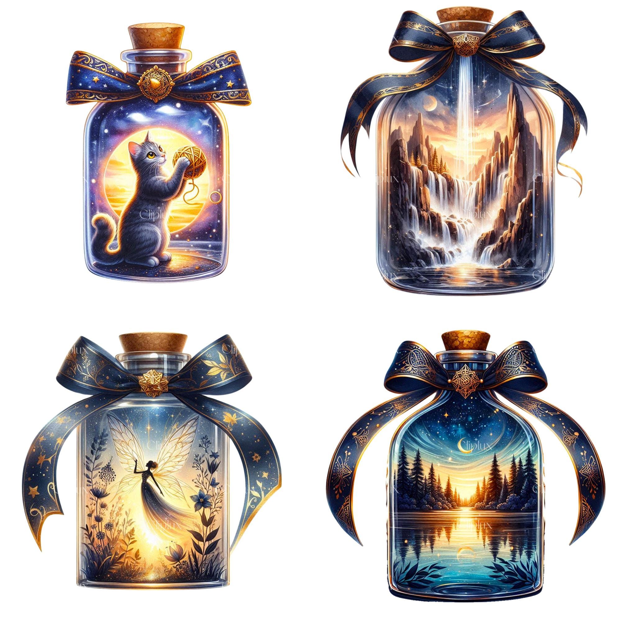 27 PNG Magical Bottles Clipart , Objects in a Jar, Witch Bottles ...