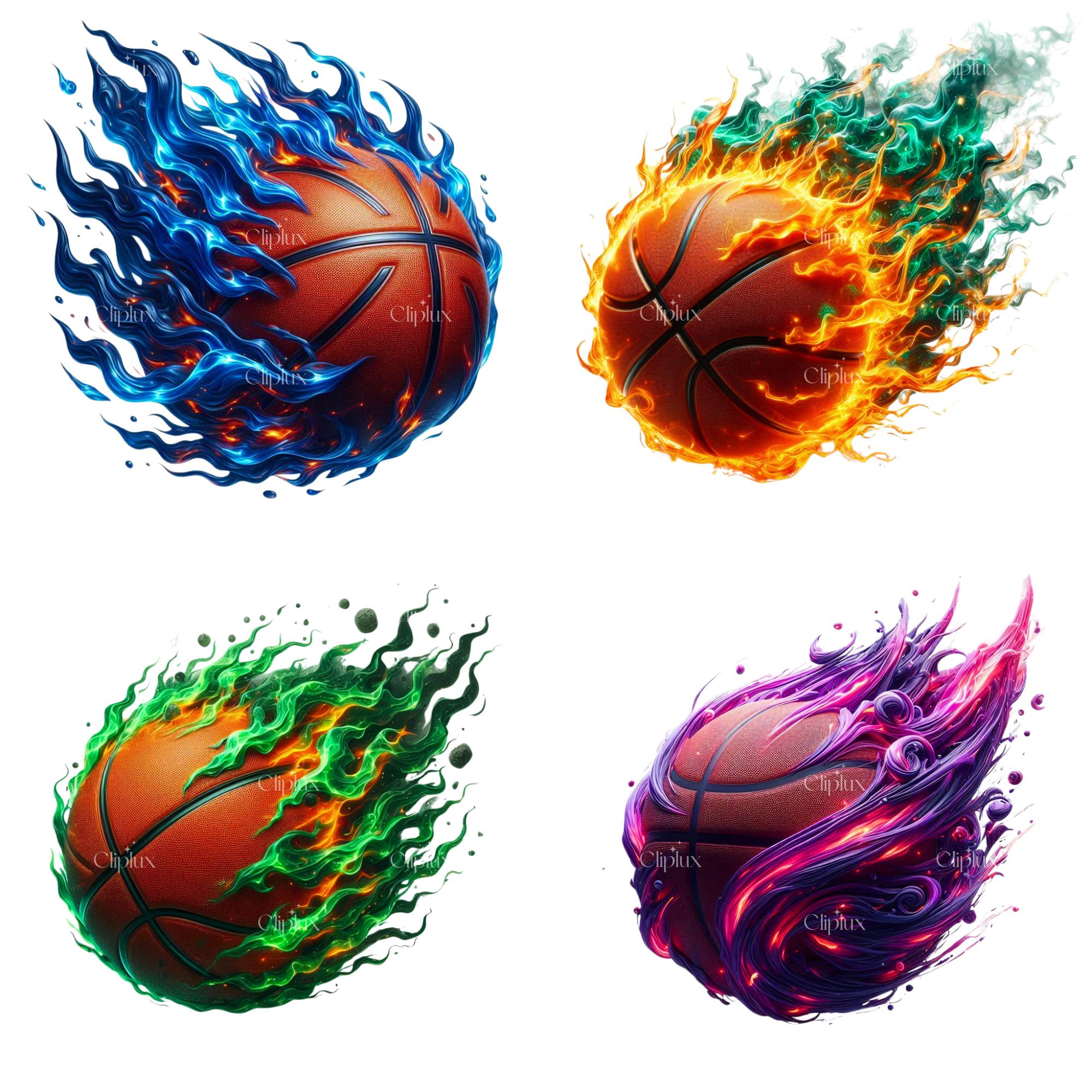 44 PNG Flaming Basketball Clipart , Flaming Ball Clipart, Sport Art, T ...