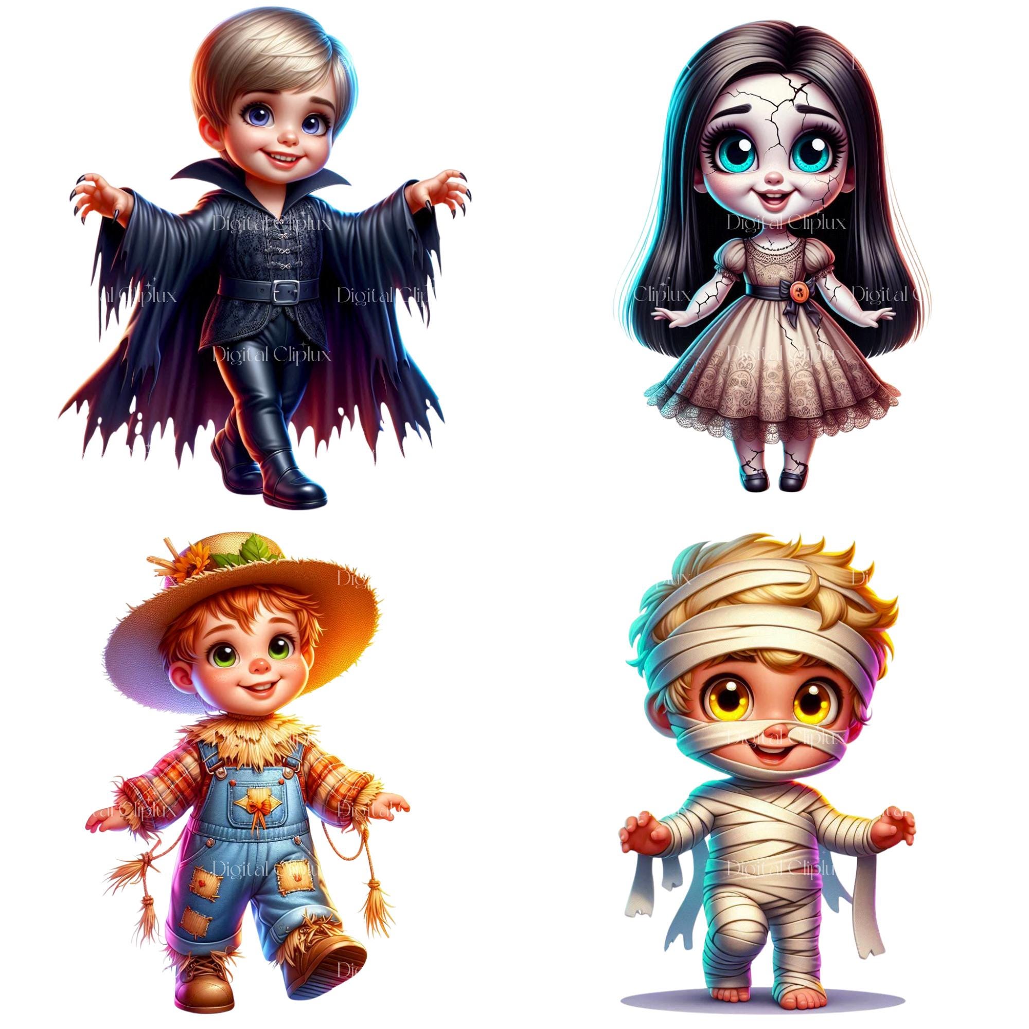 25 PNG Halloween Children (P2) Clipart , Spooky Kids, Halloween Costume ...