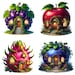 43 PNG Fruit Houses Clipart , Strawberry, Apple, Banana, Whimsical ...