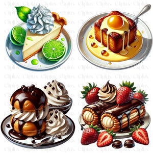 42 PNG Desserts Clipart , Sweet Treats, Chocolate Clipart, Birthday ...