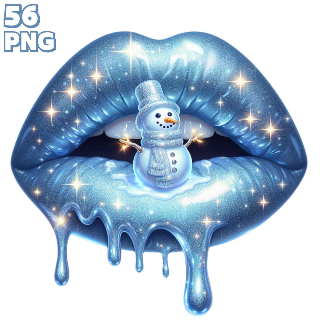 56 PNG Christmas Lips Clipart , Noel Clipart, Glossy Lips, Dripping ...