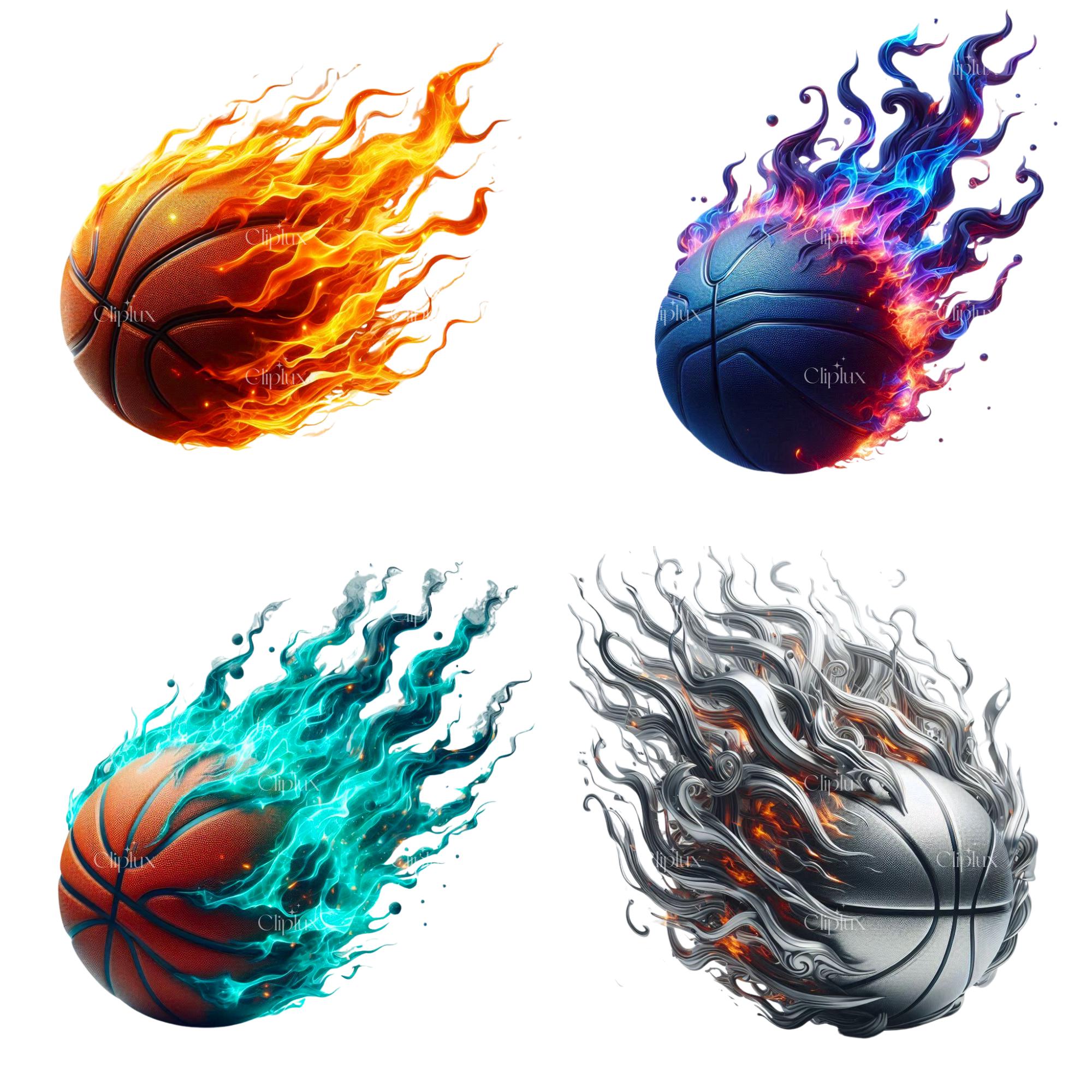 44 PNG Flaming Basketball Clipart , Flaming Ball Clipart, Sport Art, T ...