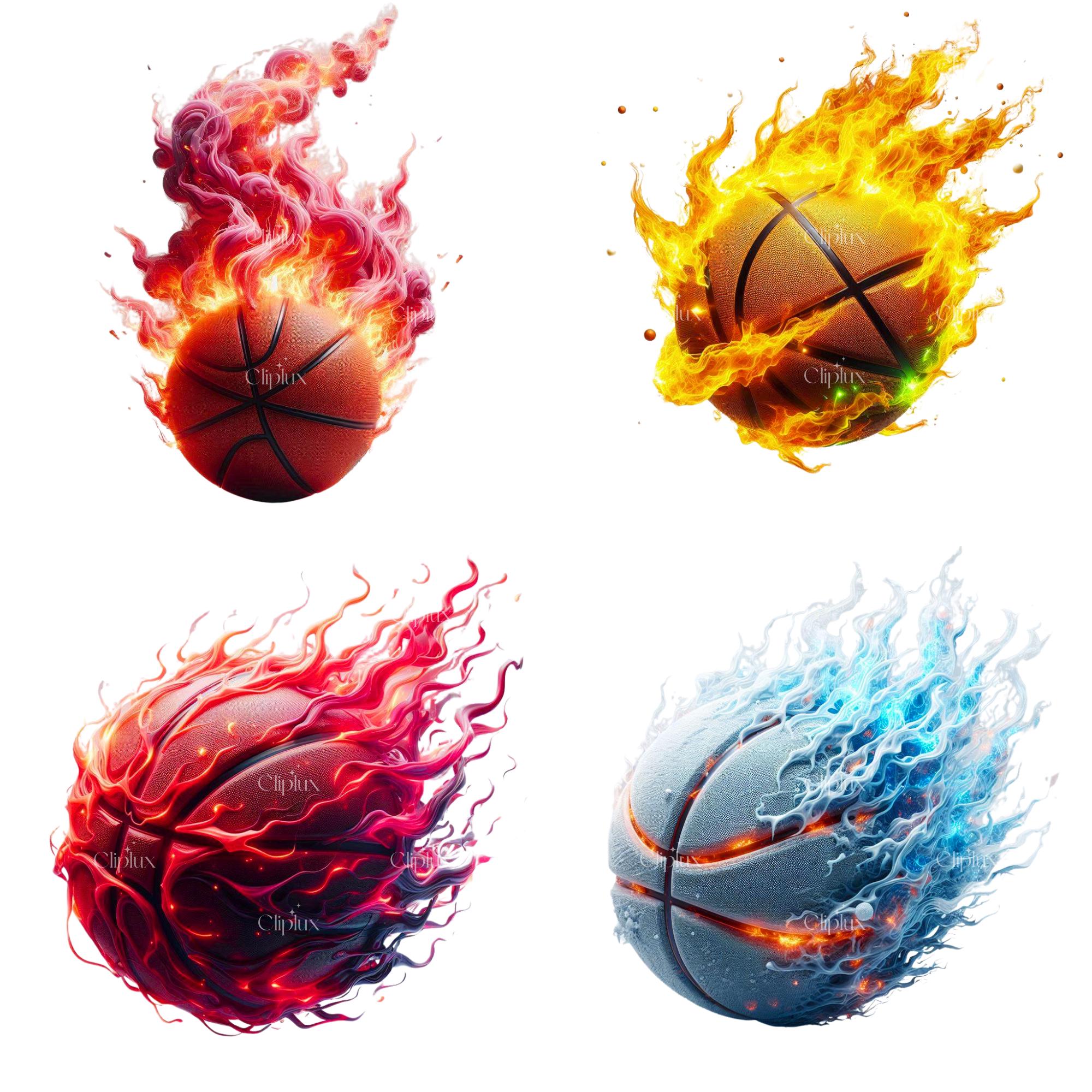 44 PNG Flaming Basketball Clipart , Flaming Ball Clipart, Sport Art, T ...