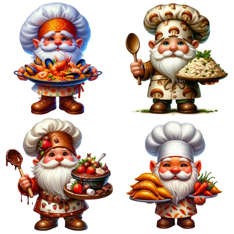 61 PNG Chief Gnomes Clipart , Fantasy Gnome , Cook Gnome, Cafe Gnome ...