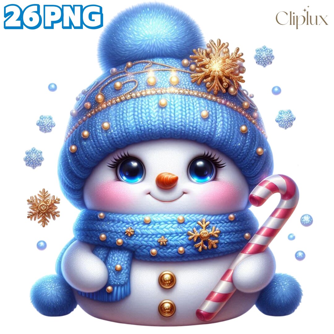 26 PNG Blue Snowman P2 Clipart , Snowman Collection, Santa Snowman Blue ...