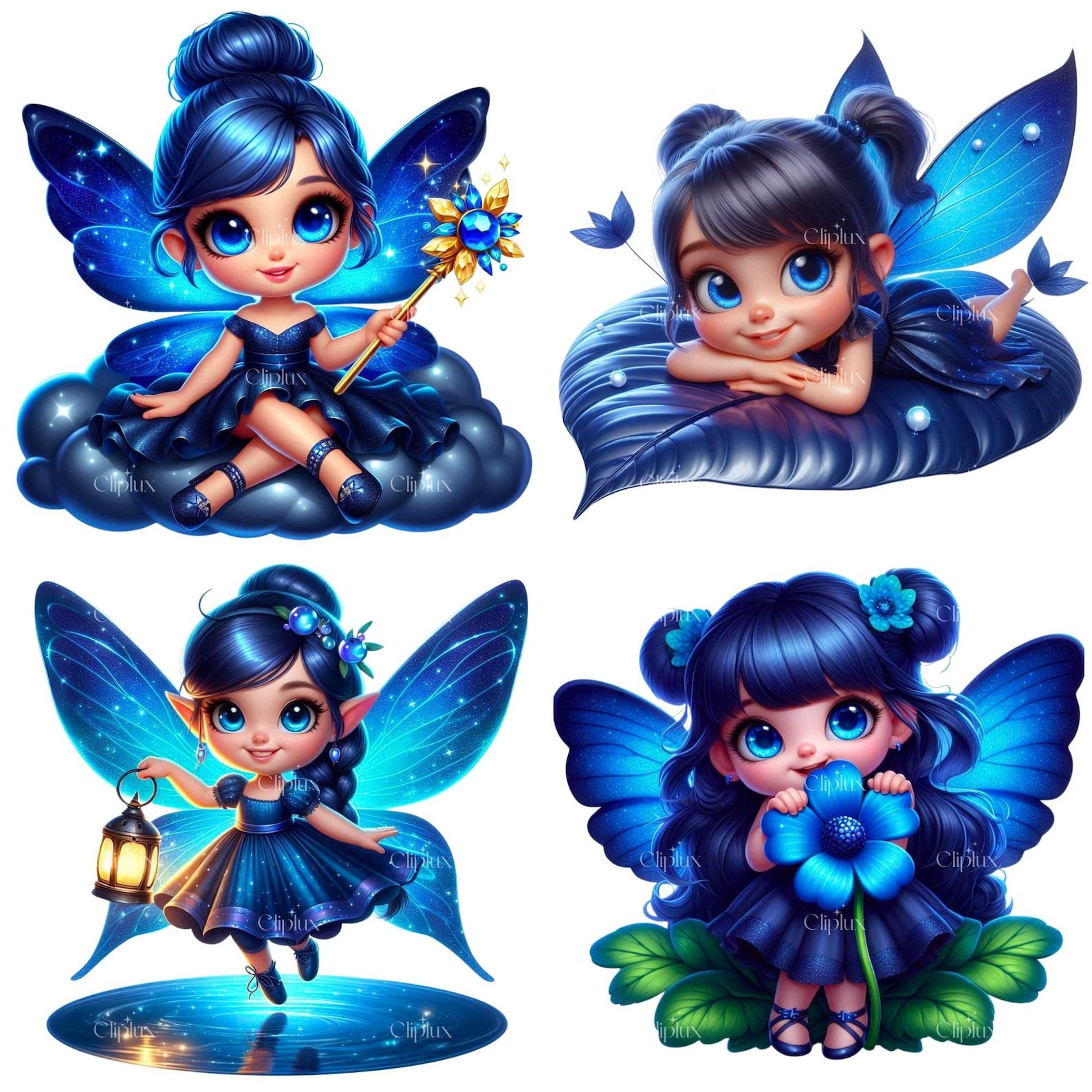 49 PNG Cute Blue Fairies Clipart , Garden Fairies, Magical Fairy, Fairy ...