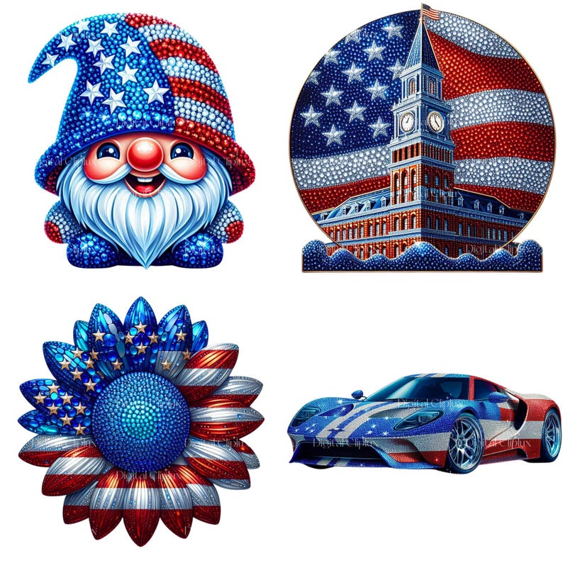 36 PNG Diamond USA Clipart , American Flag, Gemstone Art, Statue of ...