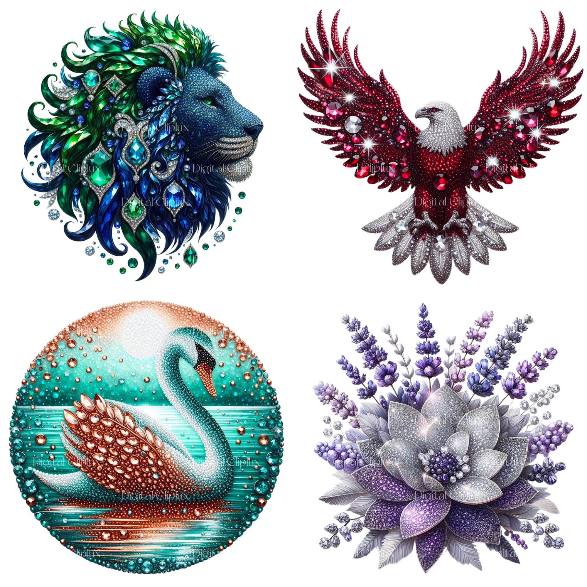 40 PNG Diamond Designs (P3) Clipart , Diamond Animals, Diamond Gnome ...