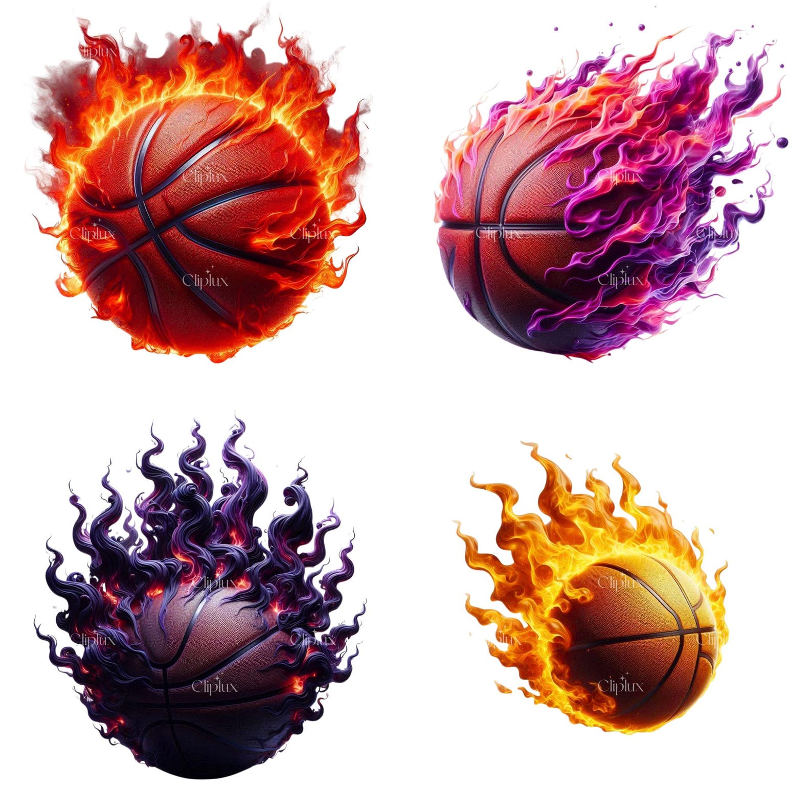 44 PNG Flaming Basketball Clipart , Flaming Ball Clipart, Sport Art, T ...