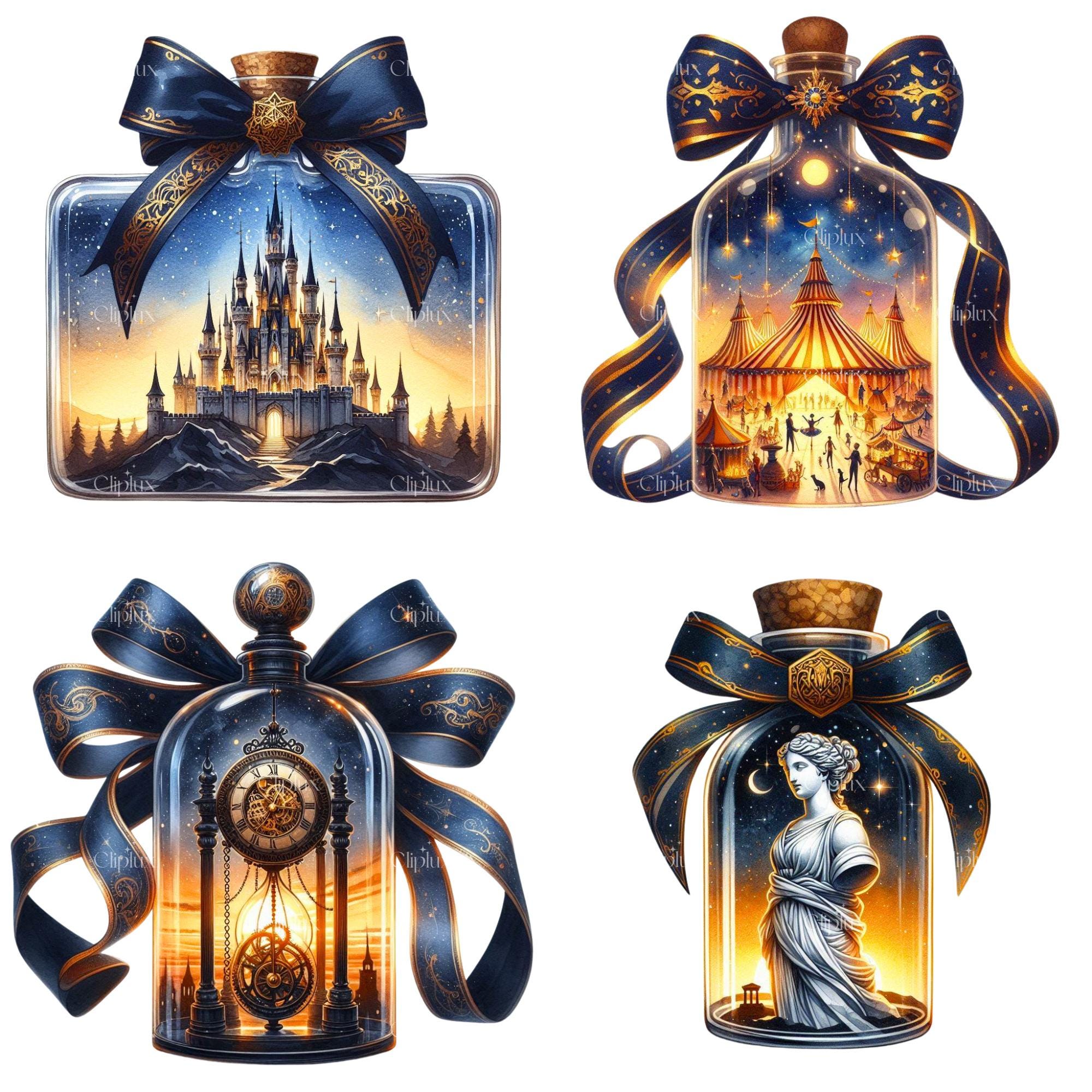 27 PNG Magical Bottles Clipart , Objects in a Jar, Witch Bottles ...