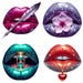 43 PNG Lips With an Object Clipart , Dripping Lips, Glittery Lips, Kiss ...