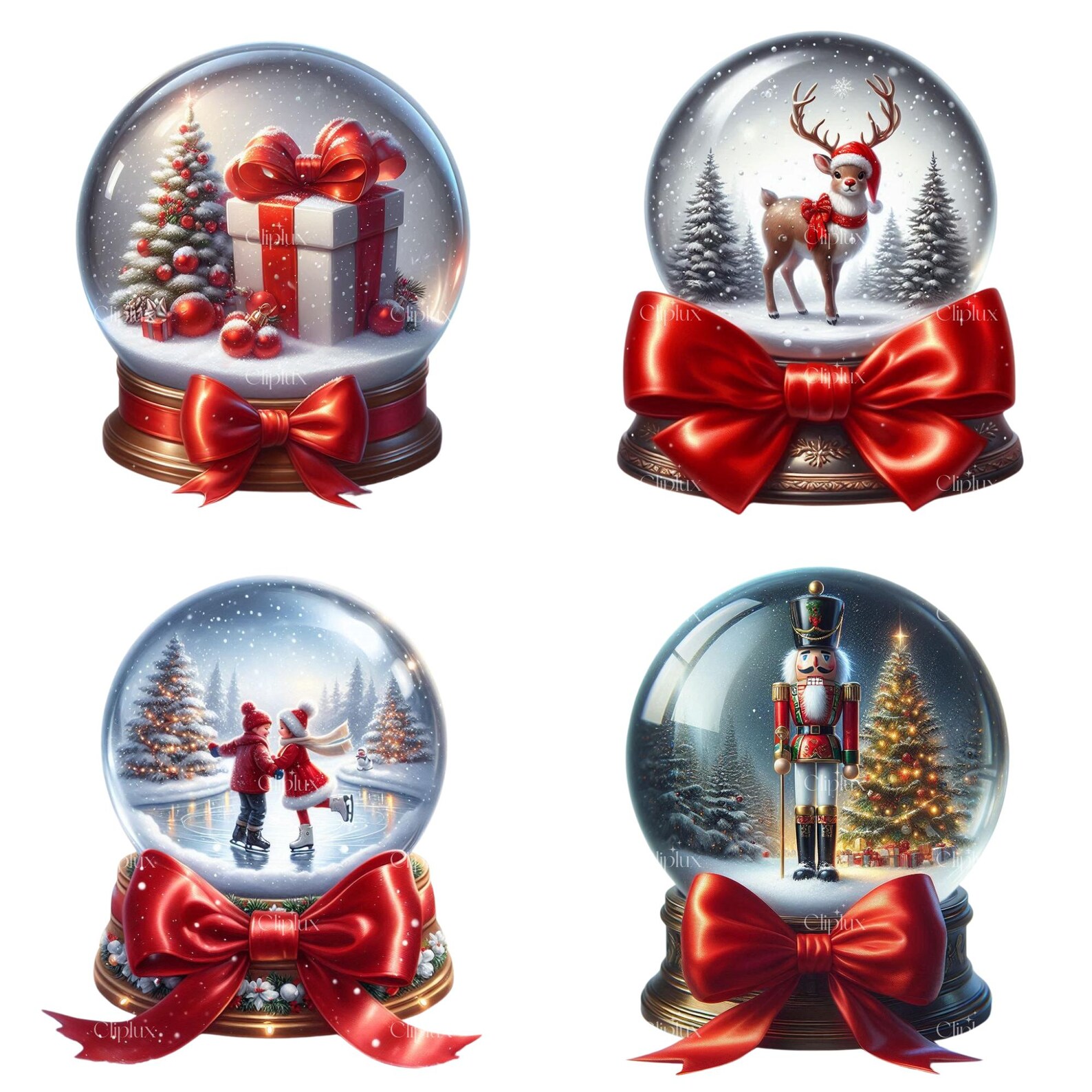 45 PNG Christmas Snow Globes Clipart , Christmas Tree, Festive Art ...