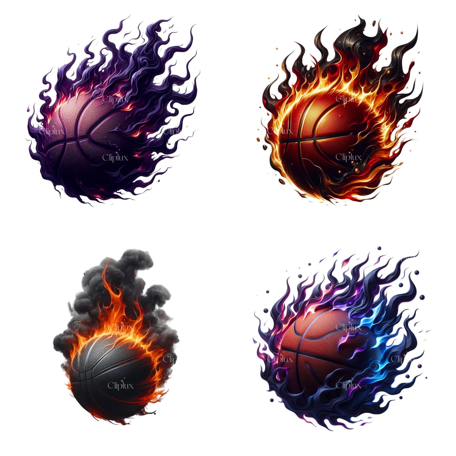 44 PNG Flaming Basketball Clipart , Flaming Ball Clipart, Sport Art, T ...