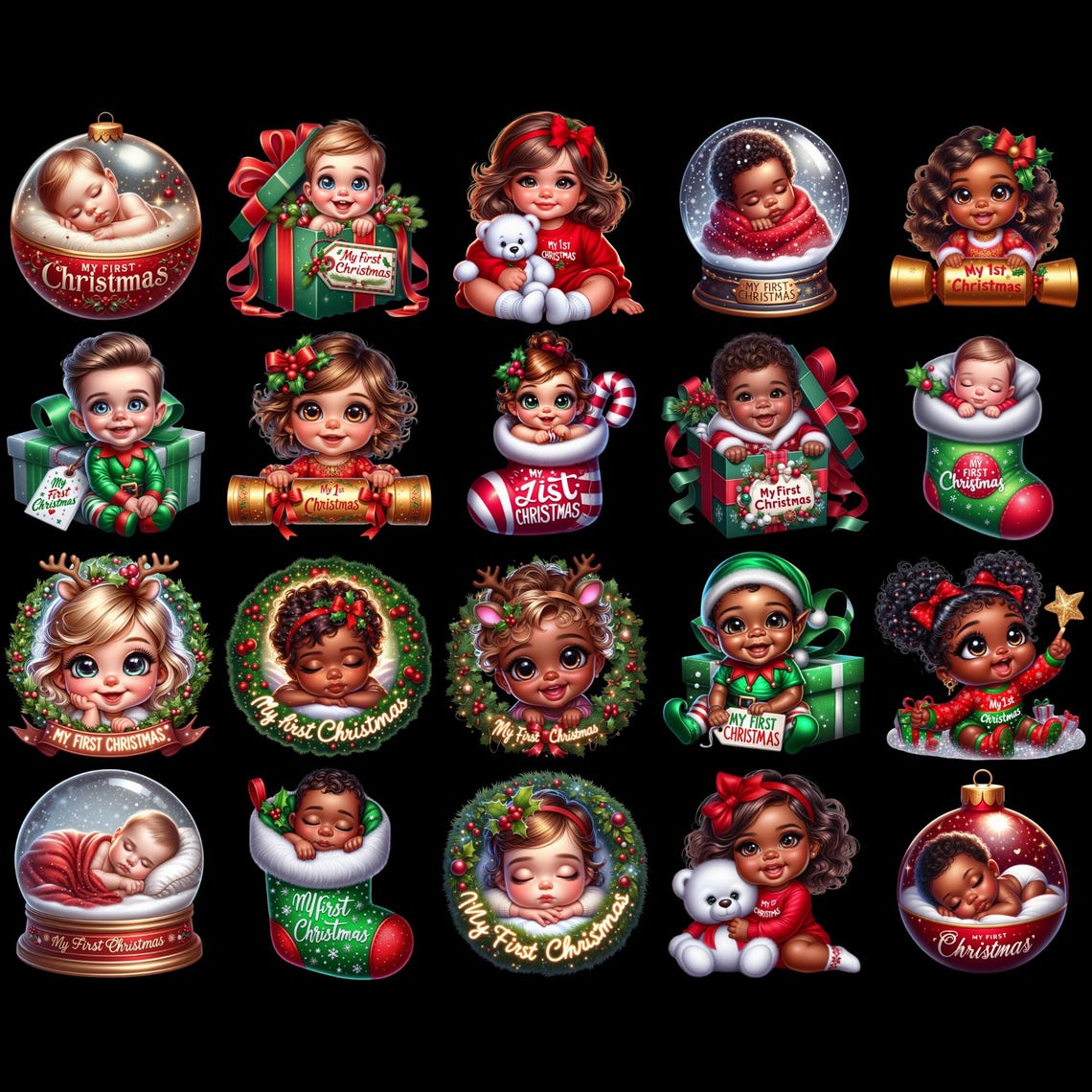 20 PNG My First Christmas Clipart , Cute Babies, Winter Clipart, Cute X ...