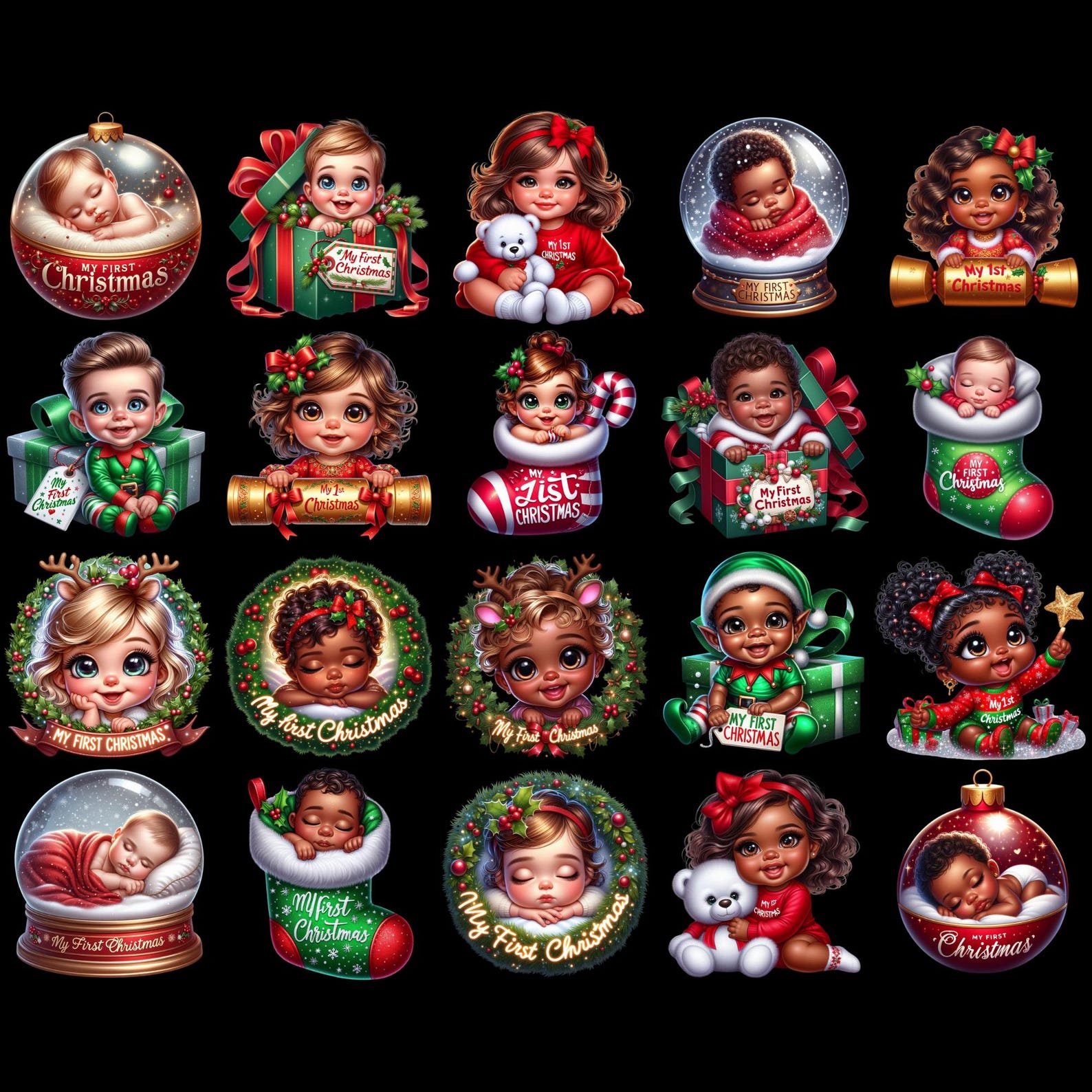 20 PNG My First Christmas Clipart , Cute Babies, Winter Clipart, Cute X ...