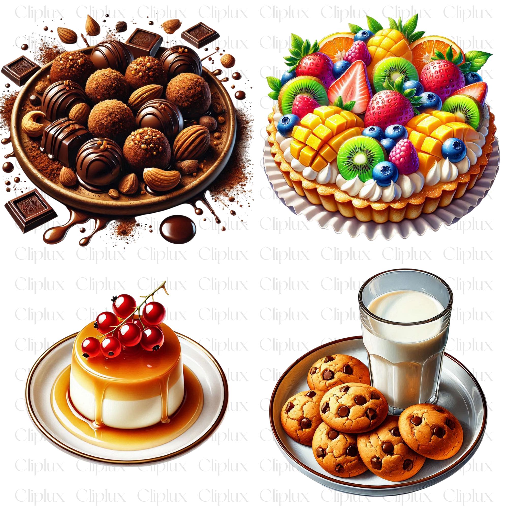 42 PNG Desserts Clipart , Sweet Treats, Chocolate Clipart, Birthday ...