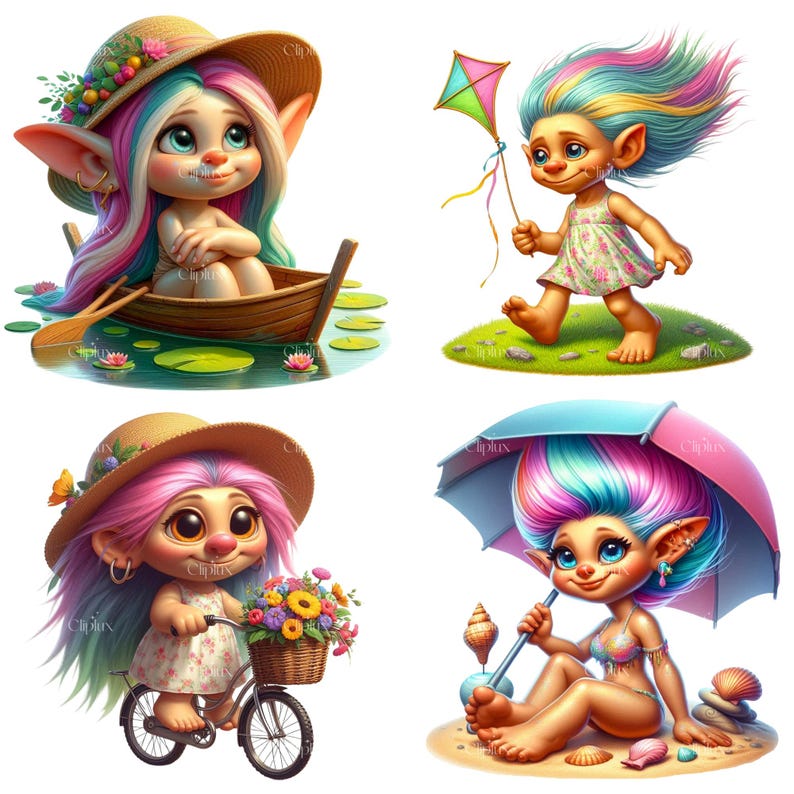 39 PNG Cute Summer Gnomes Clipart , Beach Gnomes, Spring Gnomes, Gnome ...
