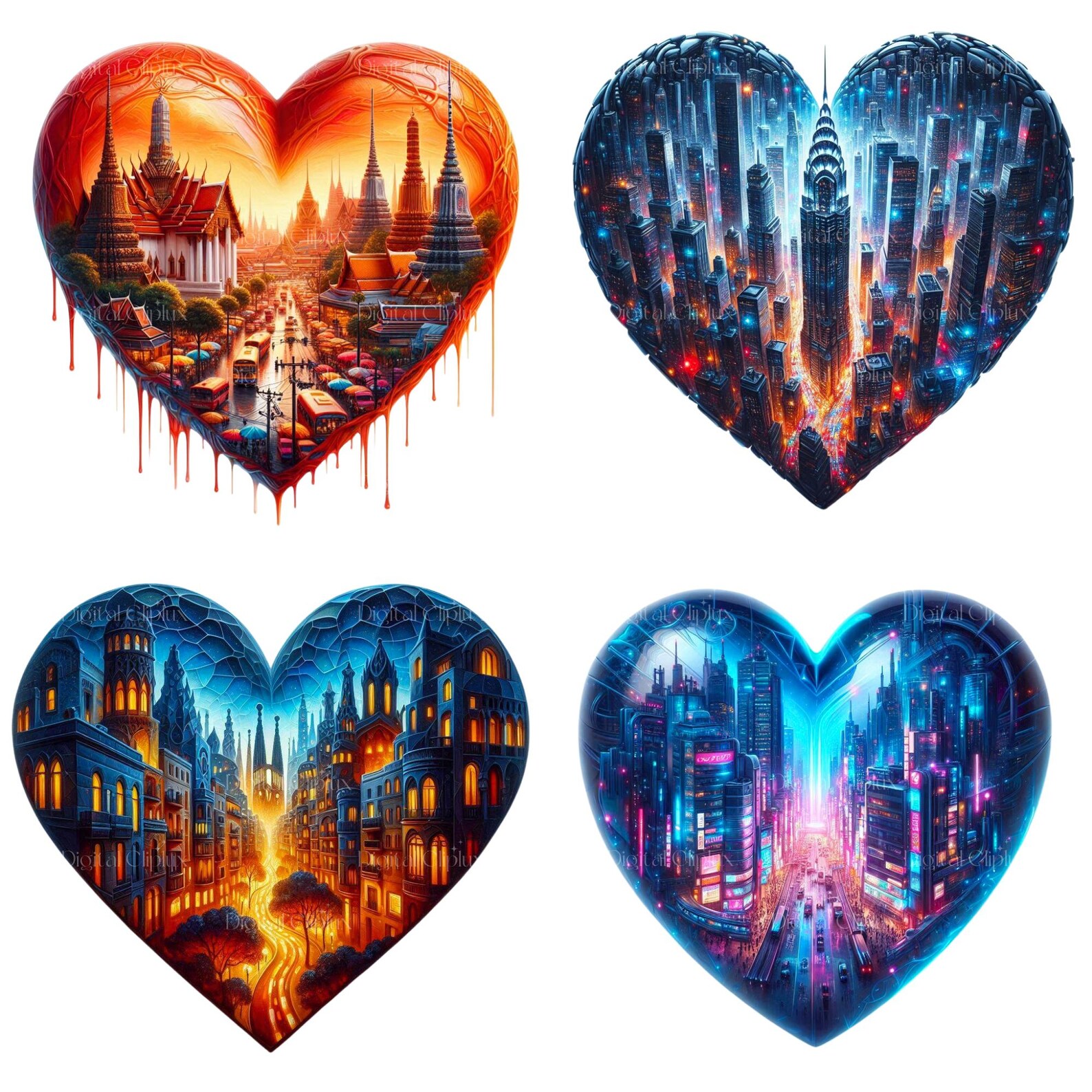 25 PNG Landmarks in Heart Clipart , Famous Monuments, Historic Site ...