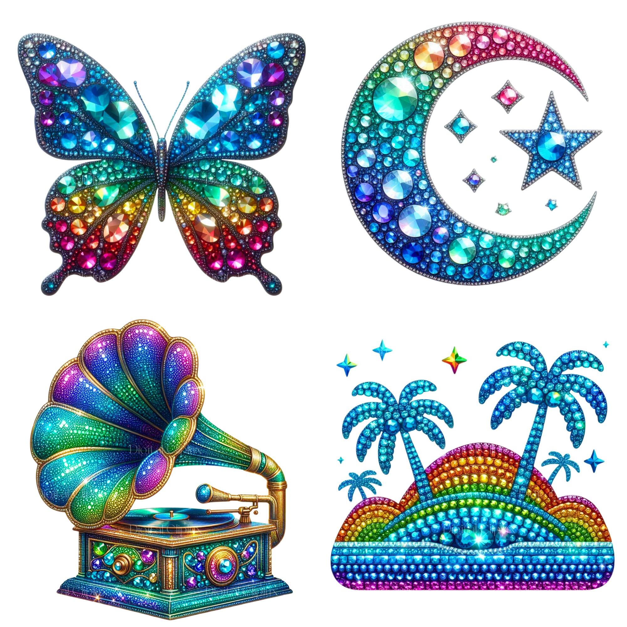 30 PNG Diamond Designs (P1) Clipart , Diamond Animals, Diamond Gnome ...