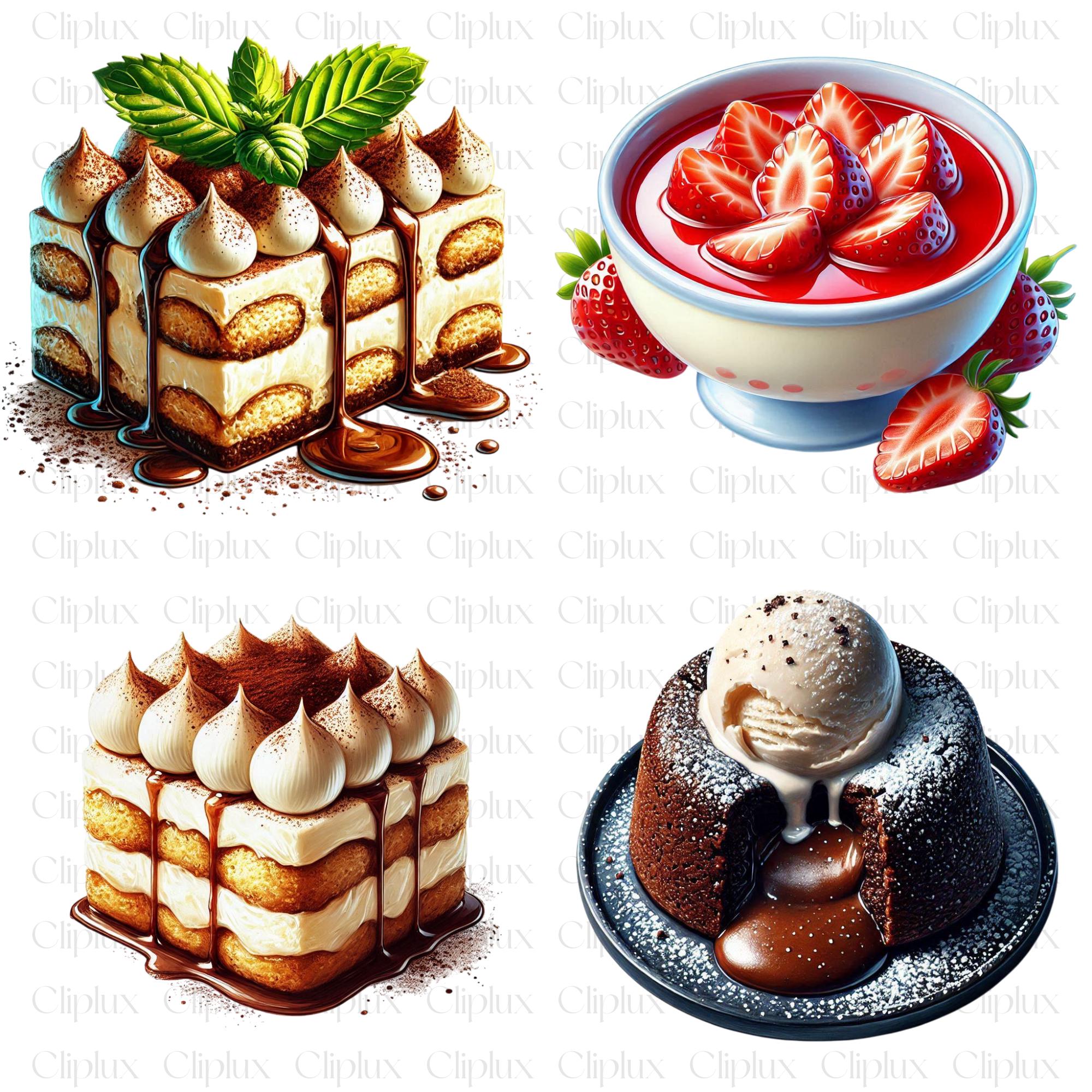 42 PNG Desserts Clipart , Sweet Treats, Chocolate Clipart, Birthday ...